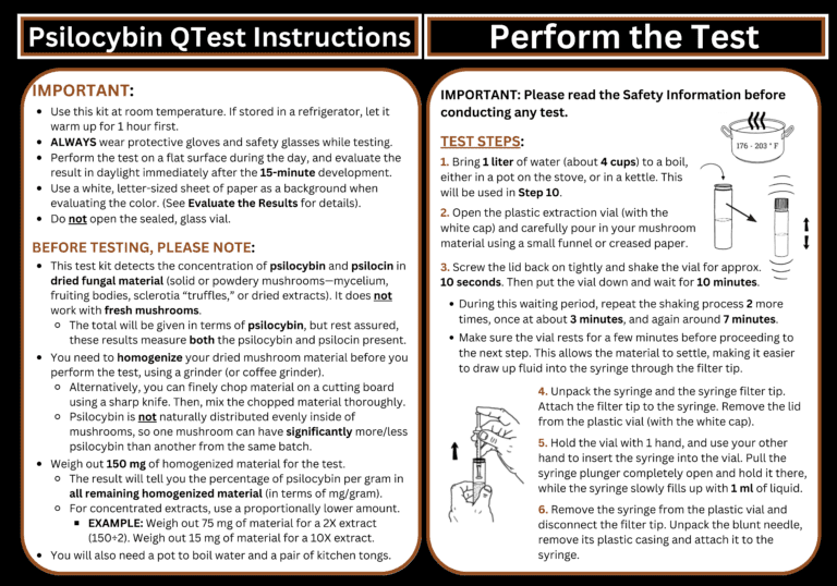 Drug Test Shrooms with Our Psilocybin Potency Test Kit